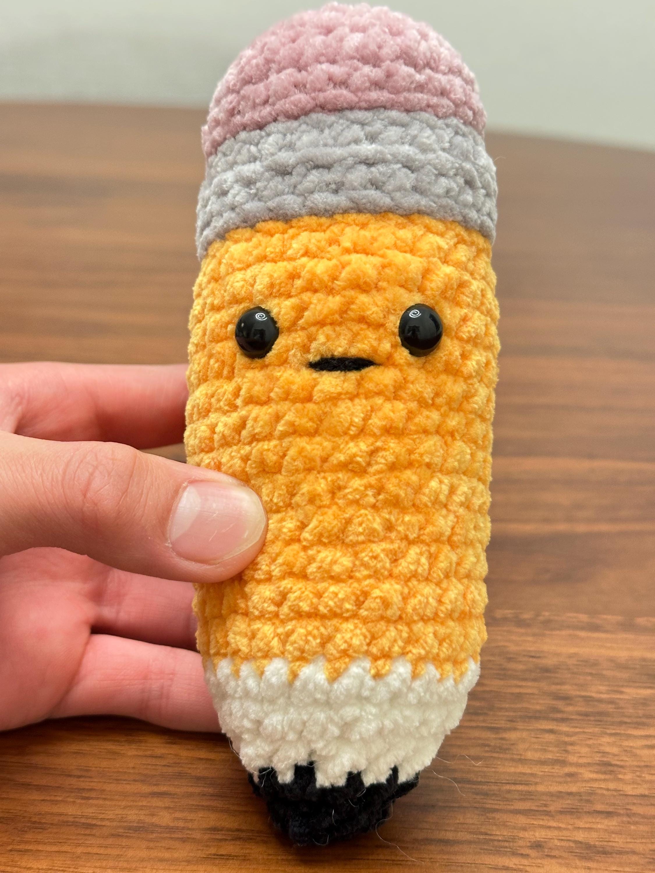 Pip the Pencil Cute Stationary Plush Stuffed Animal Plushie Crochet ...