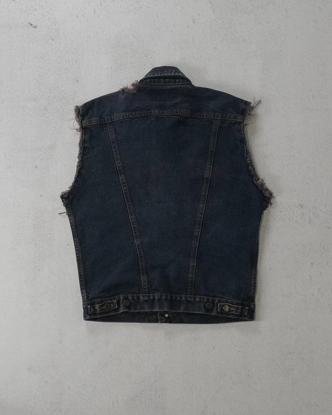 Vintage 90s Wrangler Vest, Blue Regular Vest, Sleeveless Vest, Denim ...