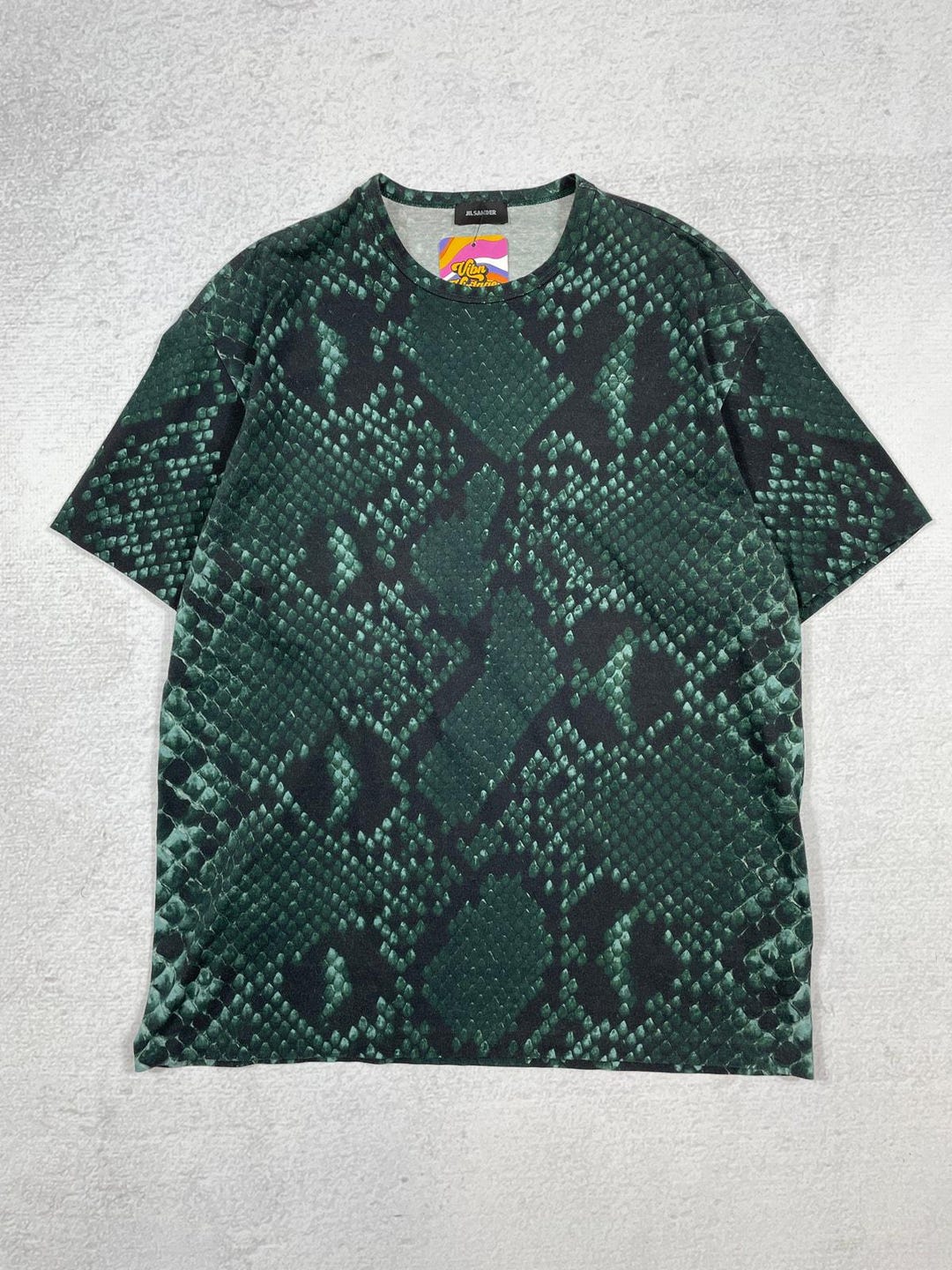 Vintage Drake Worn Jill Sander Short Sleeved Python T-shirt, Men's ...