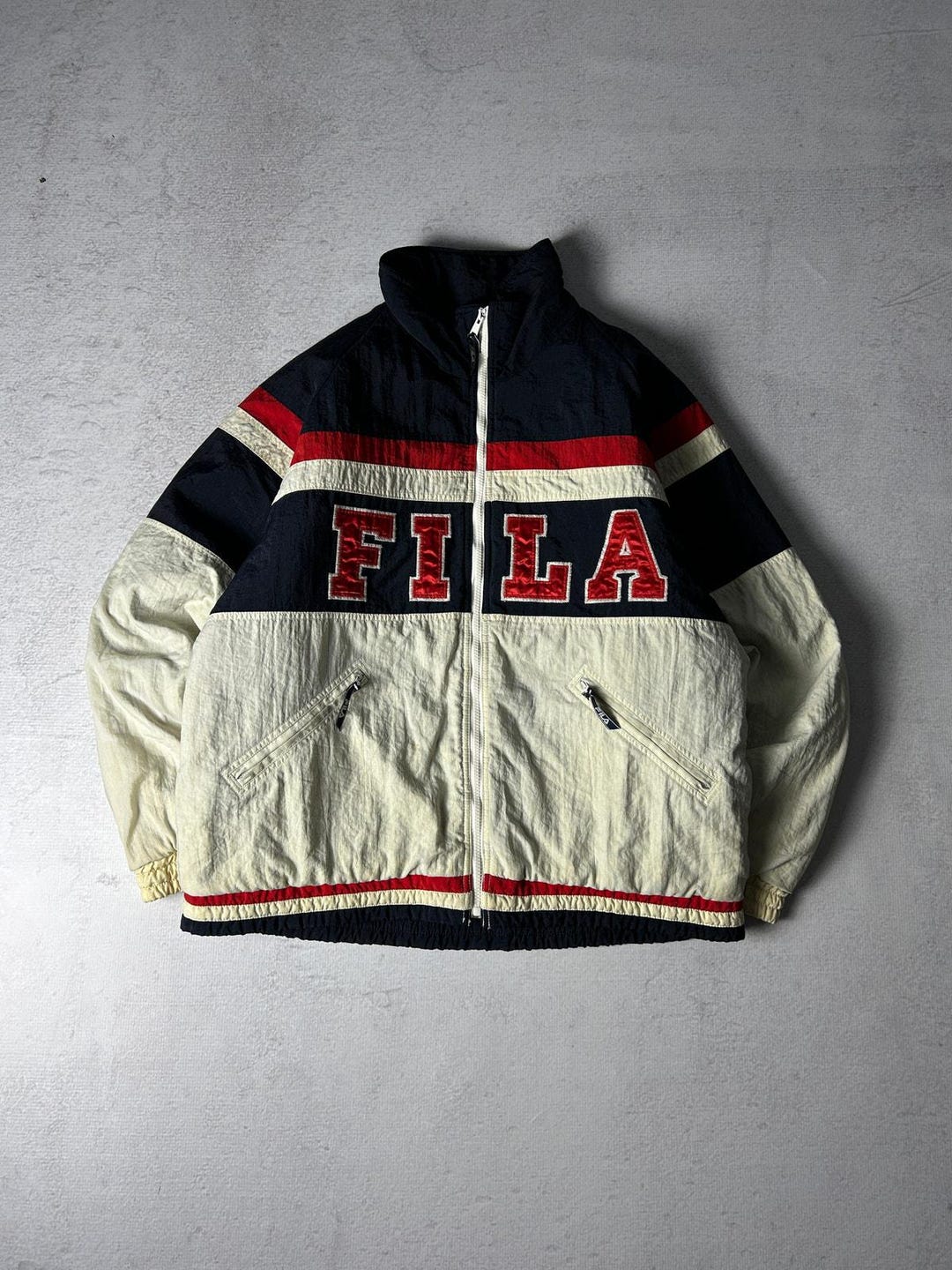 Vintage Fila Insulated Jacket for Men Large Size, Fila Insulated Jacket ...