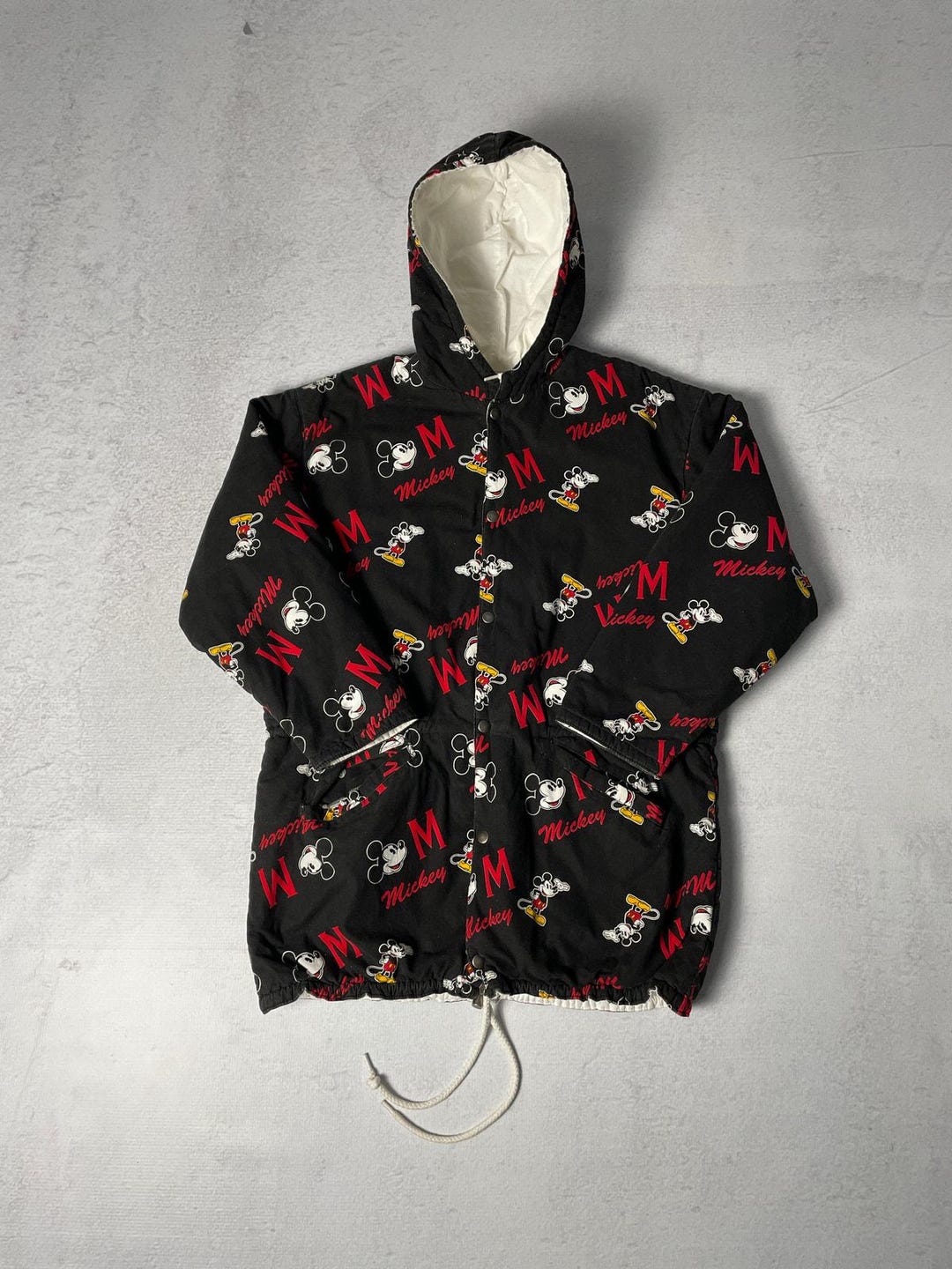 Vintage Disney Mickey Mouse Jacket, Womens Black , Reversible Jacket ...