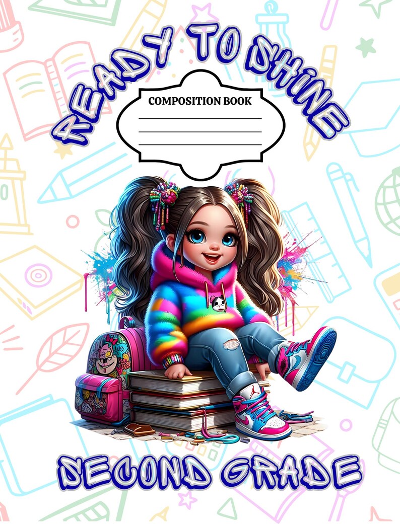 24 Editable Back 2 School Composition Notebook Bundle, Affirmations for ...