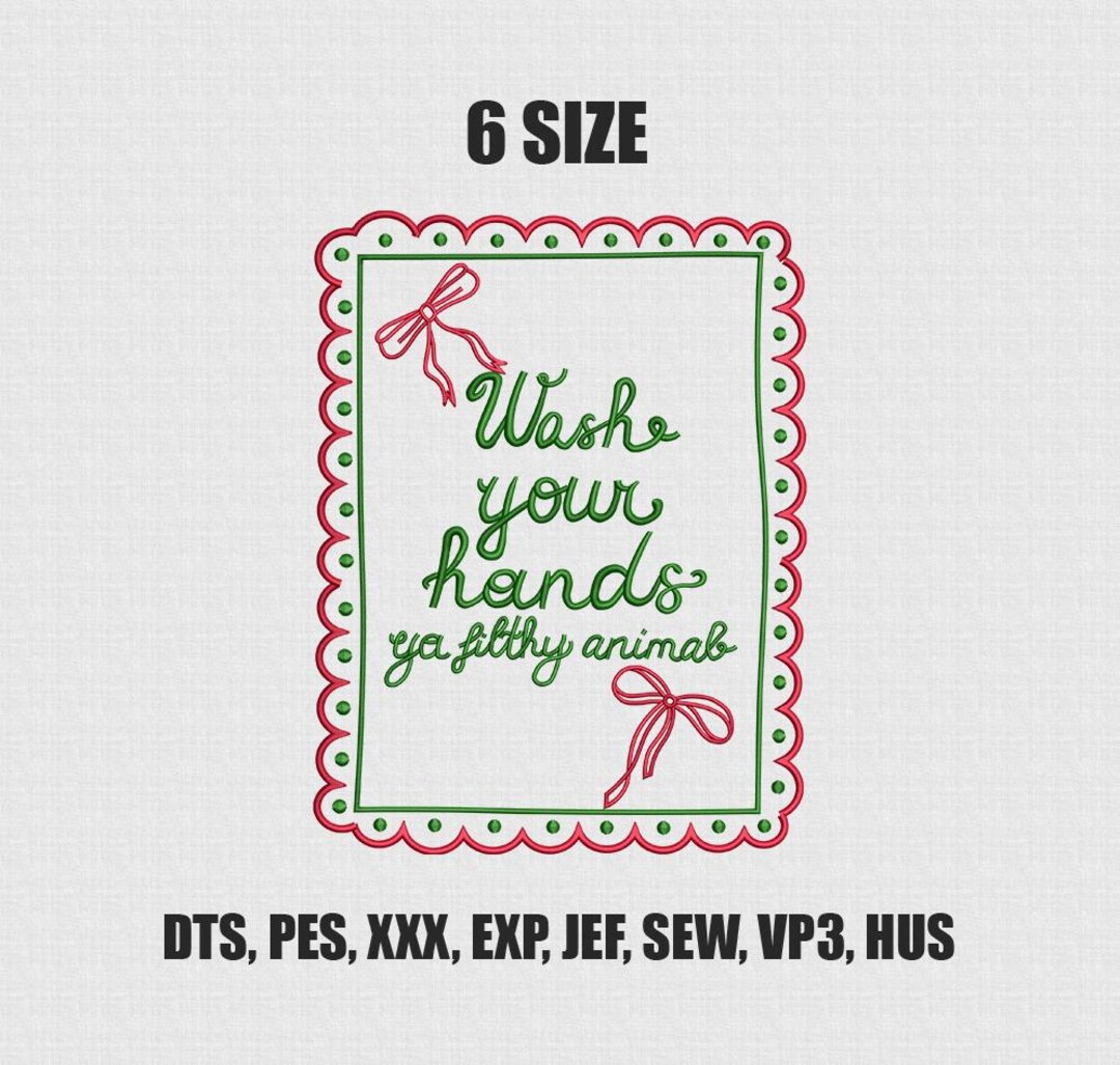 Wash Your Hands Ya Filthy Animal, Funny Toilet Poster, Christmas Wall ...