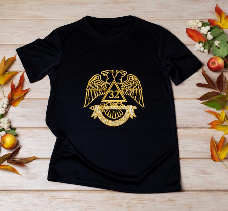 32 Degree Double-headed Eagle Embroidery Design, Fraternal Emblem ...