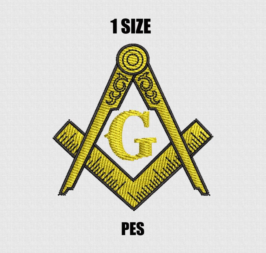 Freemason Square & Compass G Embroidery Design, Masonic Symbol Machine ...
