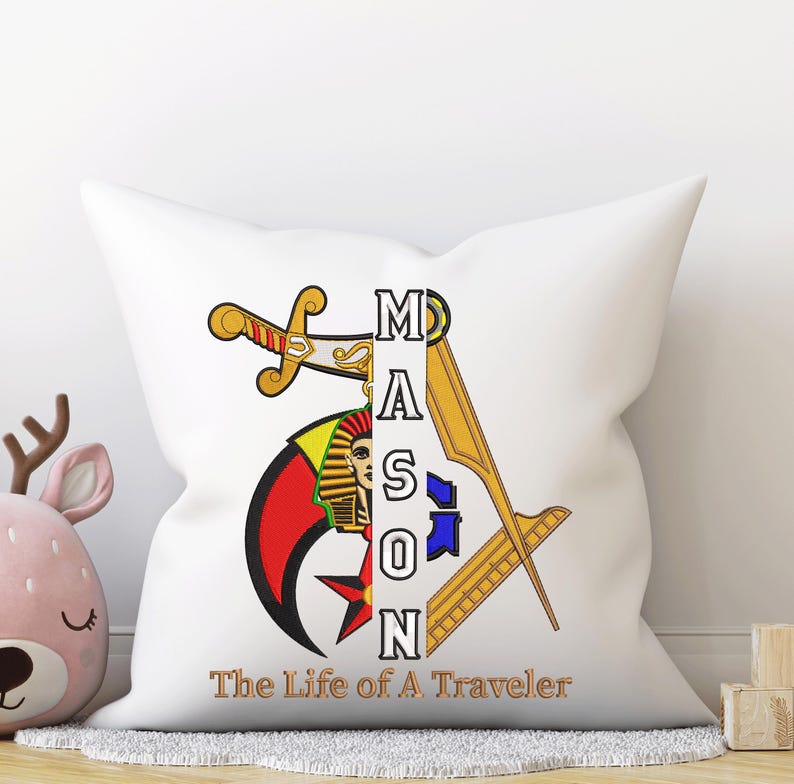 Shriner Mason Embroidery Design, the Life of A Traveler Embroidery File ...
