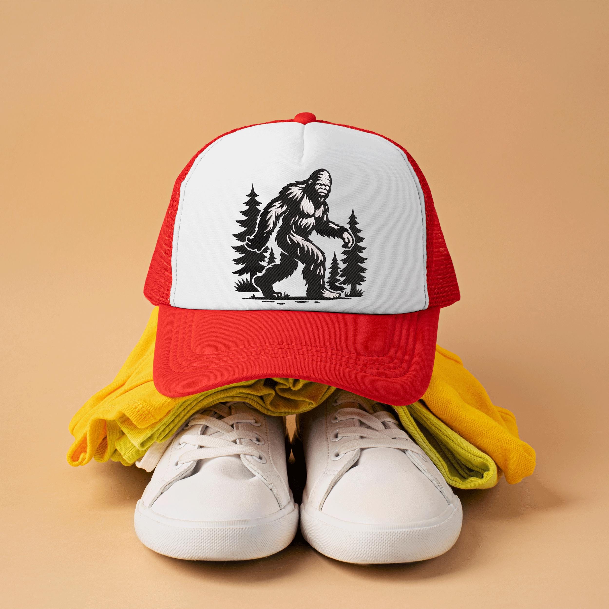 Bigfoot Silhouette Embroidery Design,sasquatch Stitch File, Cryptid ...