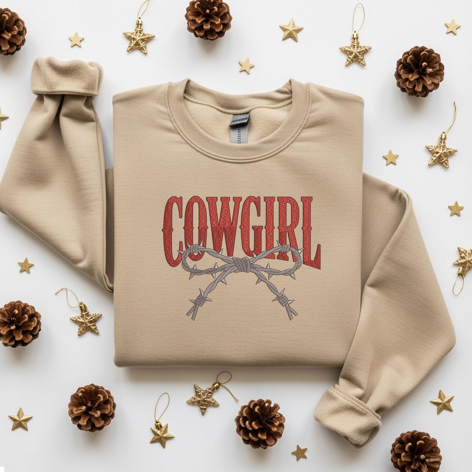 Cowgirl Barbed Wire Embroidery Design, Cowgirl Embroidery, Barbed Wire ...