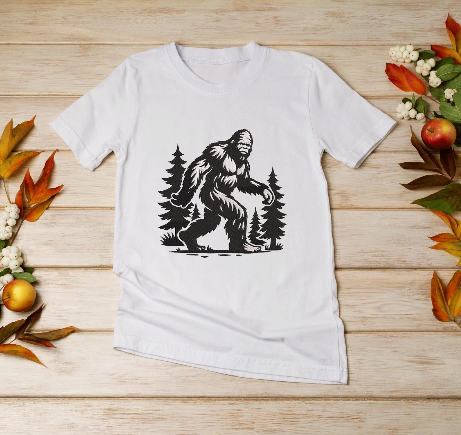 Bigfoot Silhouette Embroidery Design,sasquatch Stitch File, Cryptid ...