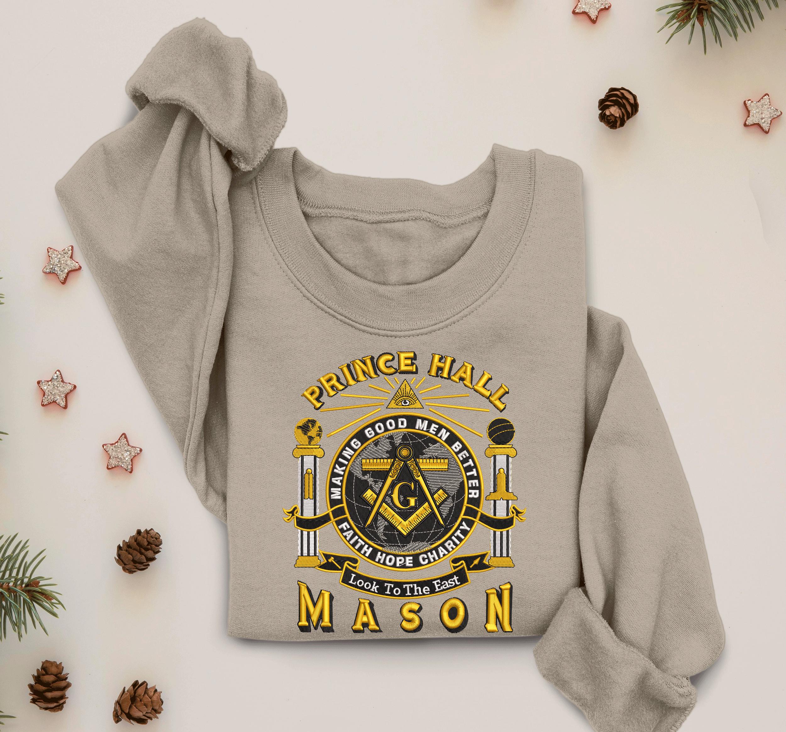 Prince Hall Mason Embroidery Design, Making Good Men Better Freemason ...