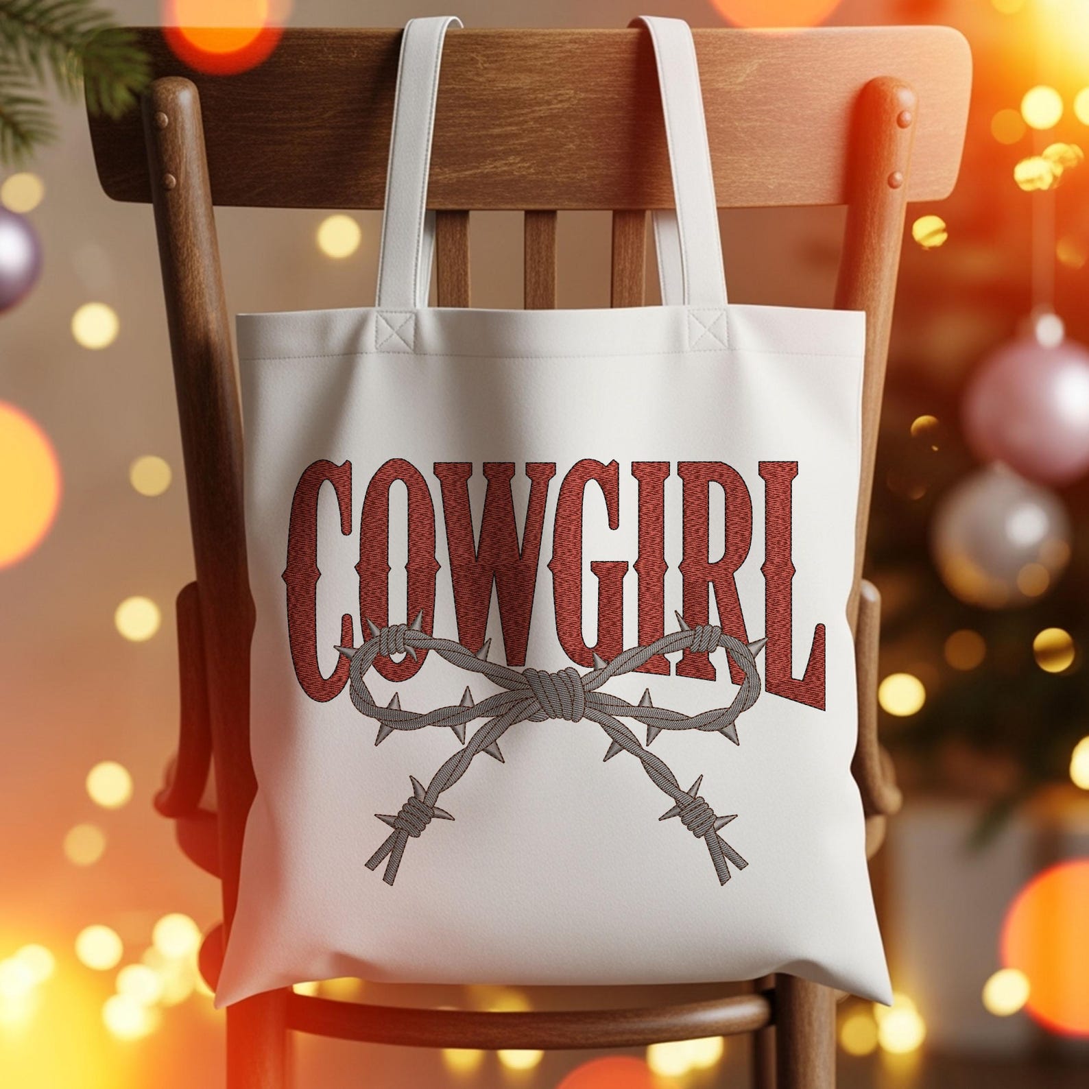 Cowgirl Barbed Wire Embroidery Design, Cowgirl Embroidery, Barbed Wire ...