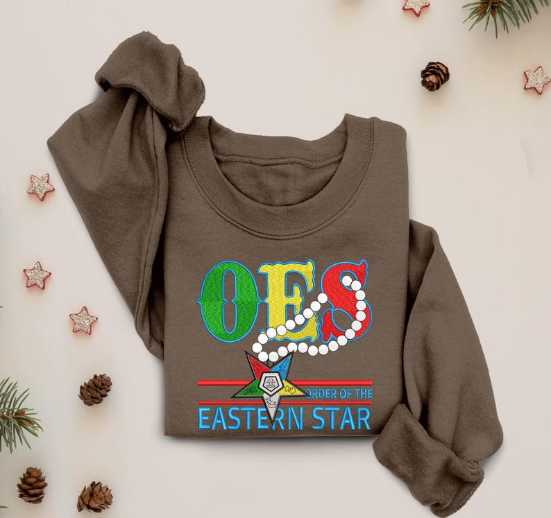 OES Order of the Eastern Star Embroidery, OES Emblem Embroidery File ...