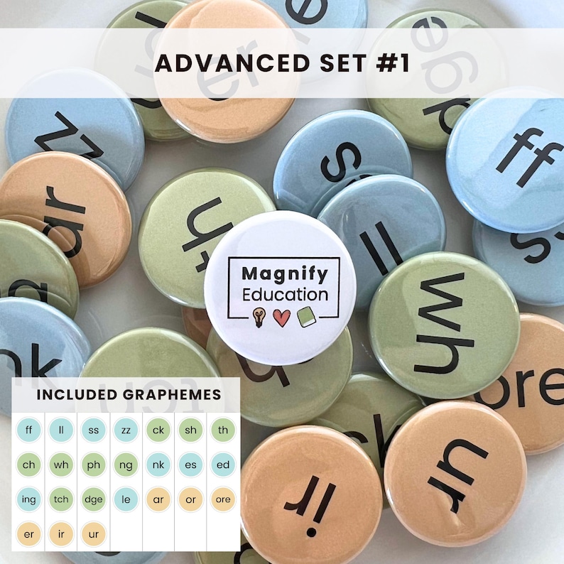 Magnetic Grapheme Manipulatives - Etsy