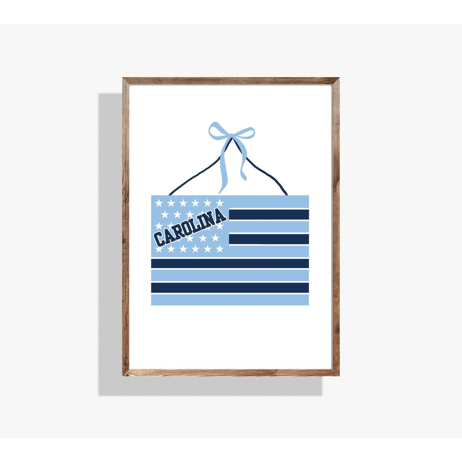 Cute Girly UNC Dorm Room Posters, University of North Carolina Dorm ...