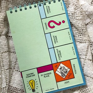 Monopoly Game Board Notebook Upcycled 6x9 Journal 100 Pages - Etsy