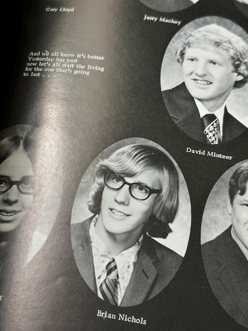 1973 Highschool Yearbook Vintage Hardcover Book for Junk Journal or ...