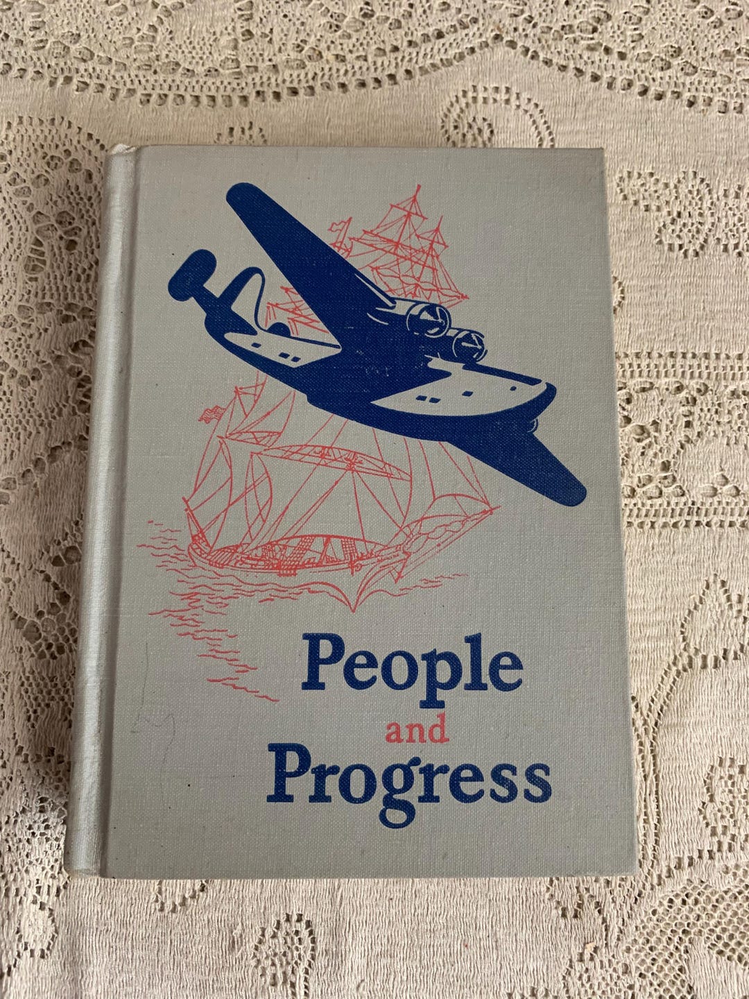 1943 People and Progress Text Book for Collage or Junk Journal - Etsy
