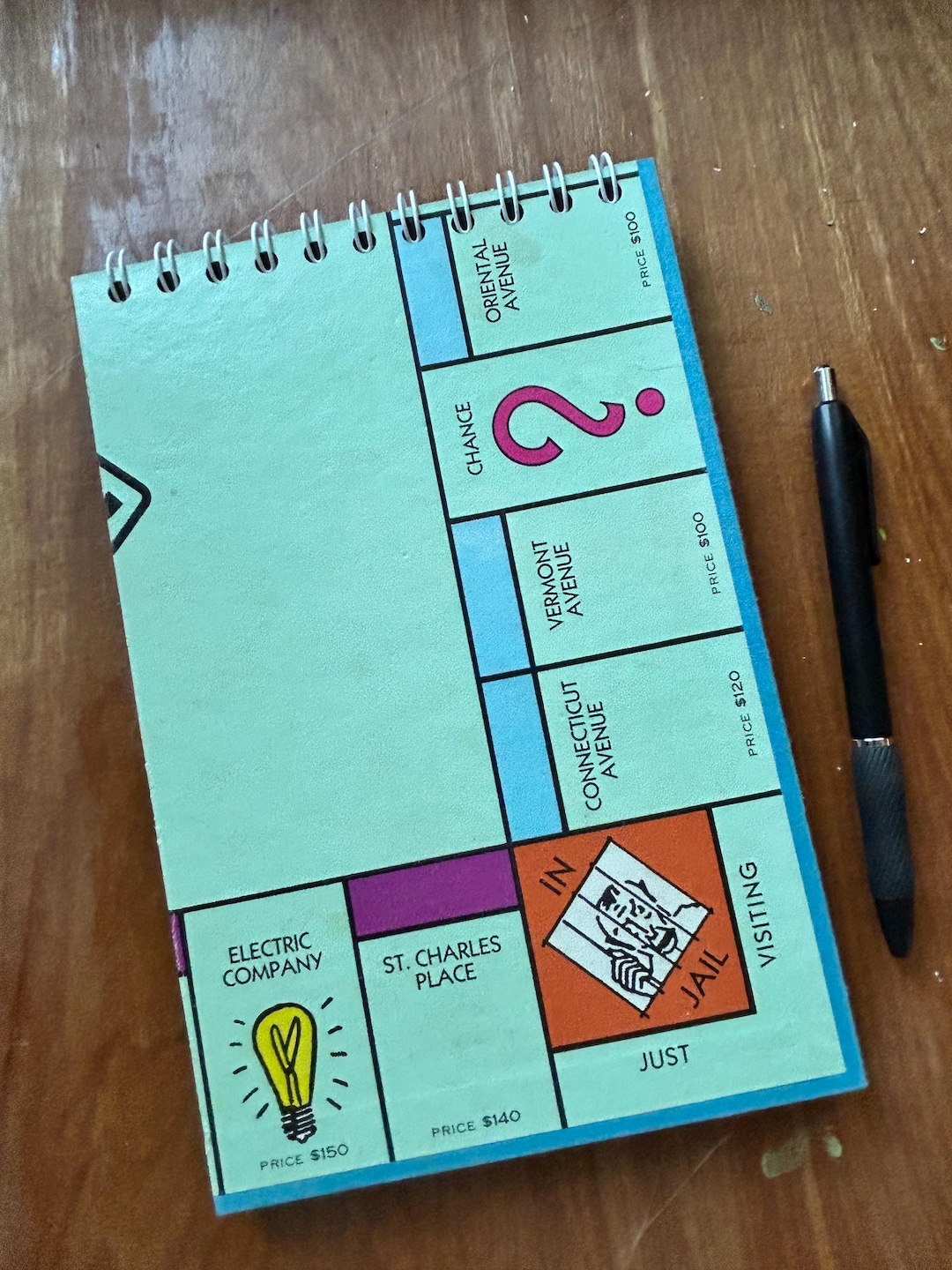 Monopoly Game Board Notebook Upcycled 6x9 Journal 100 Pages - Etsy