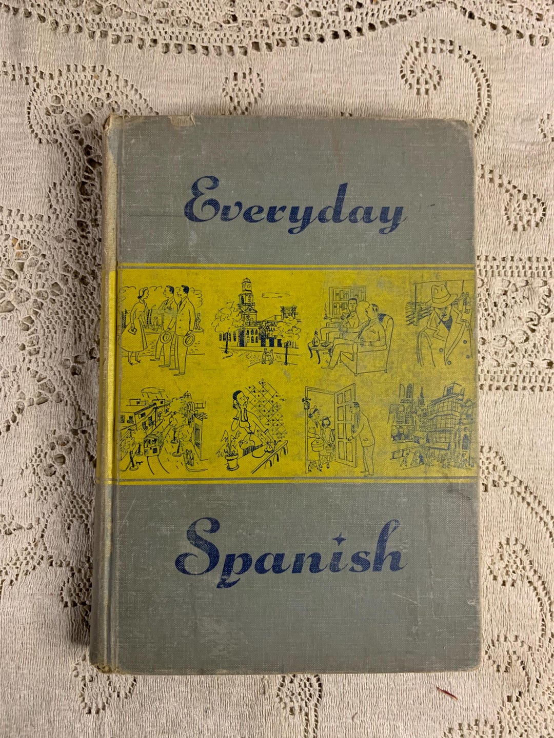 1951 Everyday Vintage Spanish Text Book for Junk Journal or Collage - Etsy