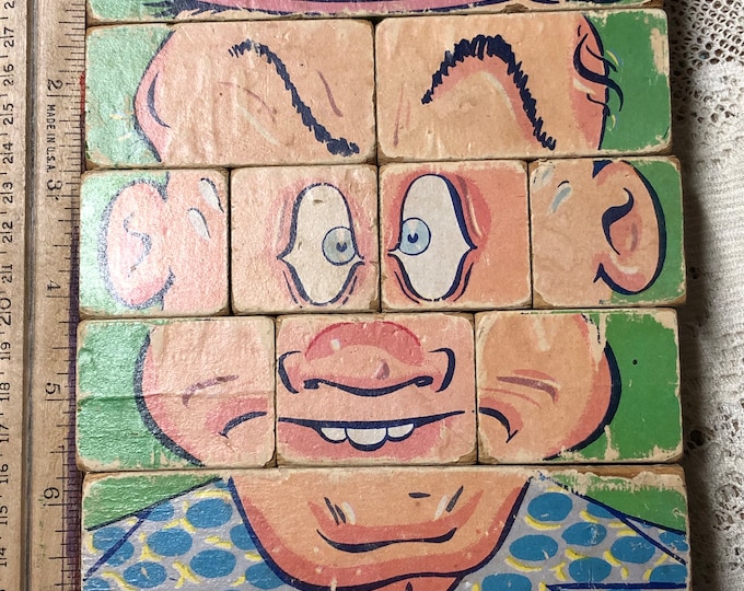 Changing Charlie Vintage Puzzle Blocks - Etsy