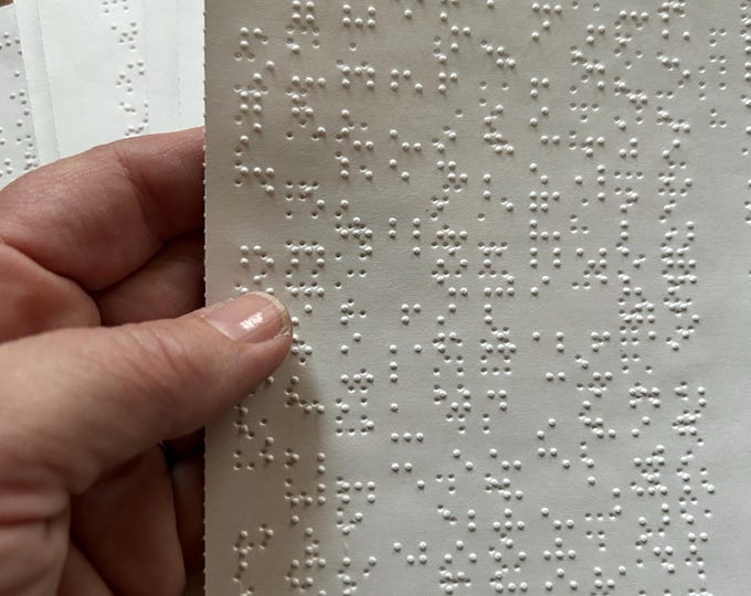 White Braille Pages for Junk Journal or Collage - Etsy