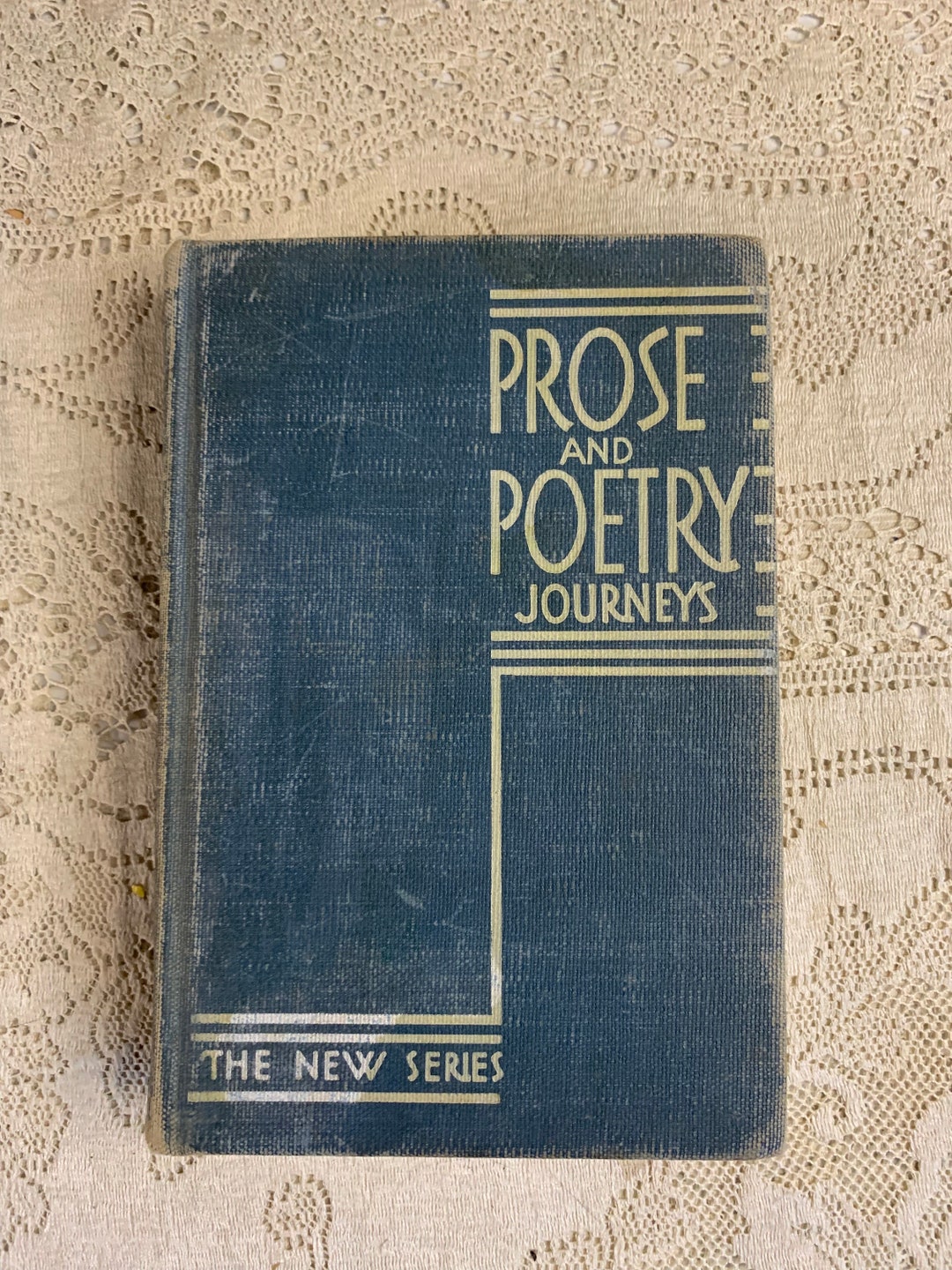 1938 Prose and Poetry Book Vintage Hardcover Book for Junk Journal or ...