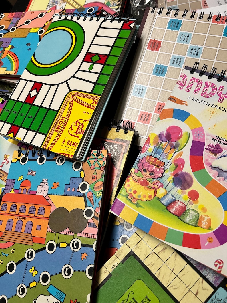 Choice Game Board Notebook Upcycled 6x9 Journal 100 Pages - Etsy
