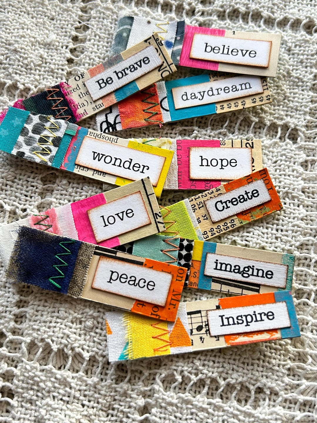 Itty Bitty Series Tiny Altered Tags for Art or Junk Journaling ...