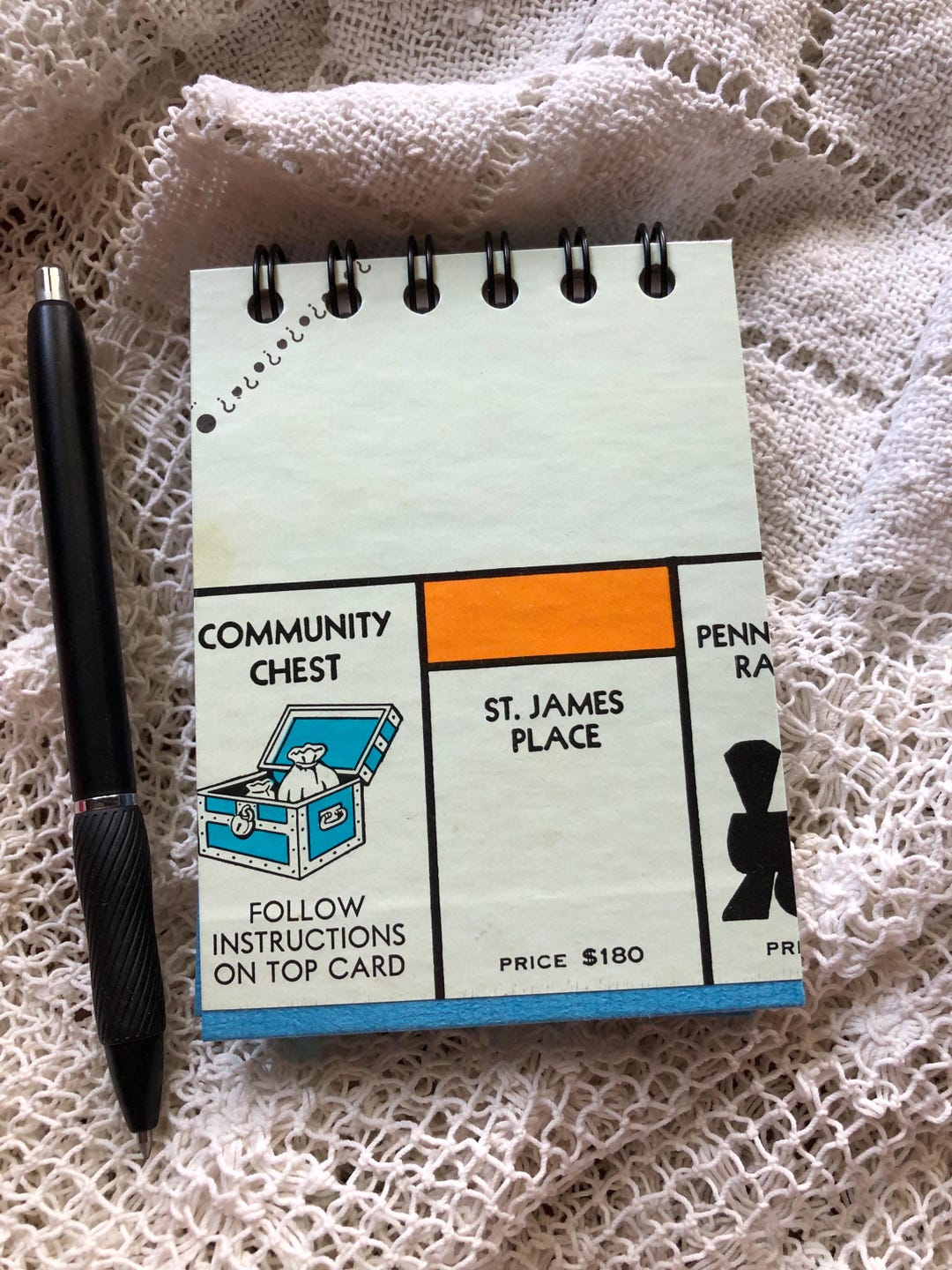 Small Monopoly Game Board Notebook Upcycled Journal 100 Pages - Etsy