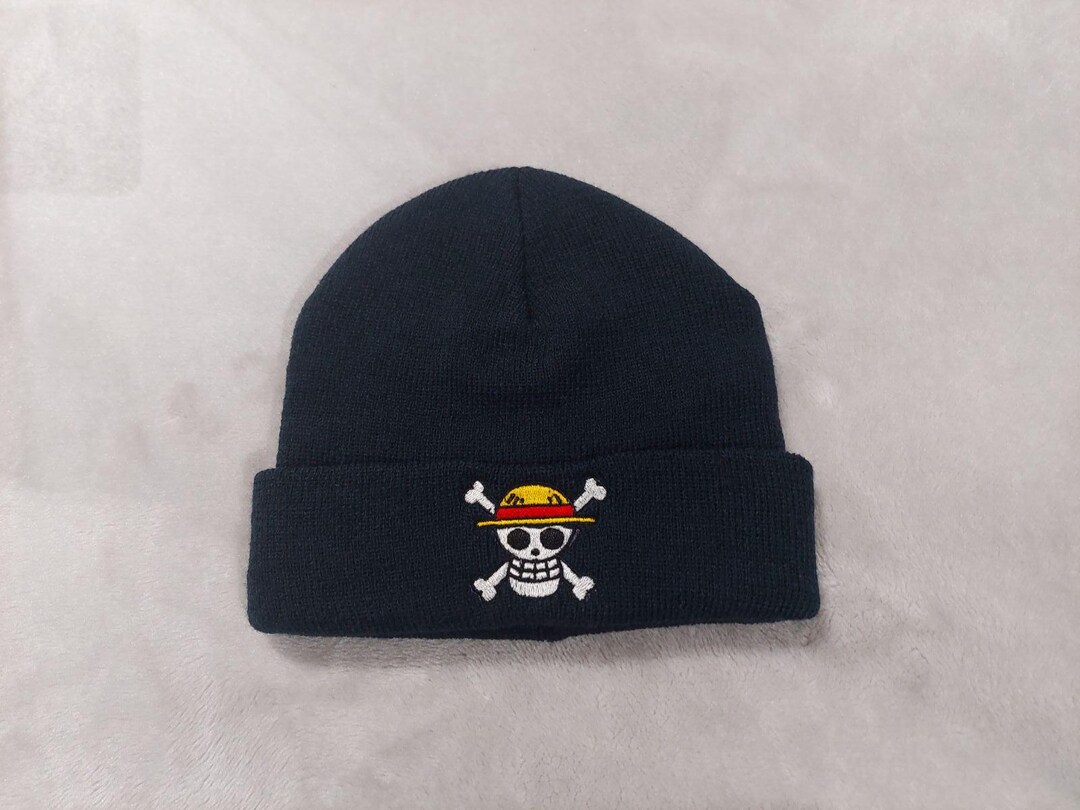 Straw Hats Skull & Bones Embroidered Beanie - Etsy