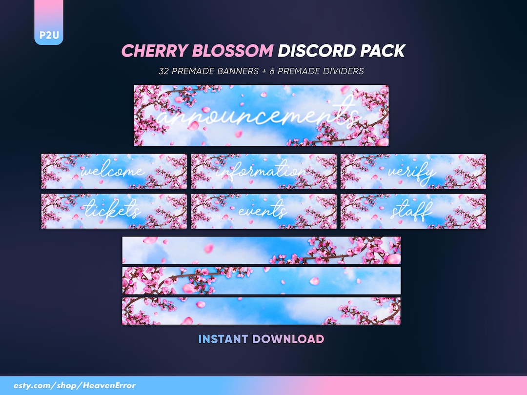 Cherry Blossom Discord Banners & Dividers - Etsy Canada