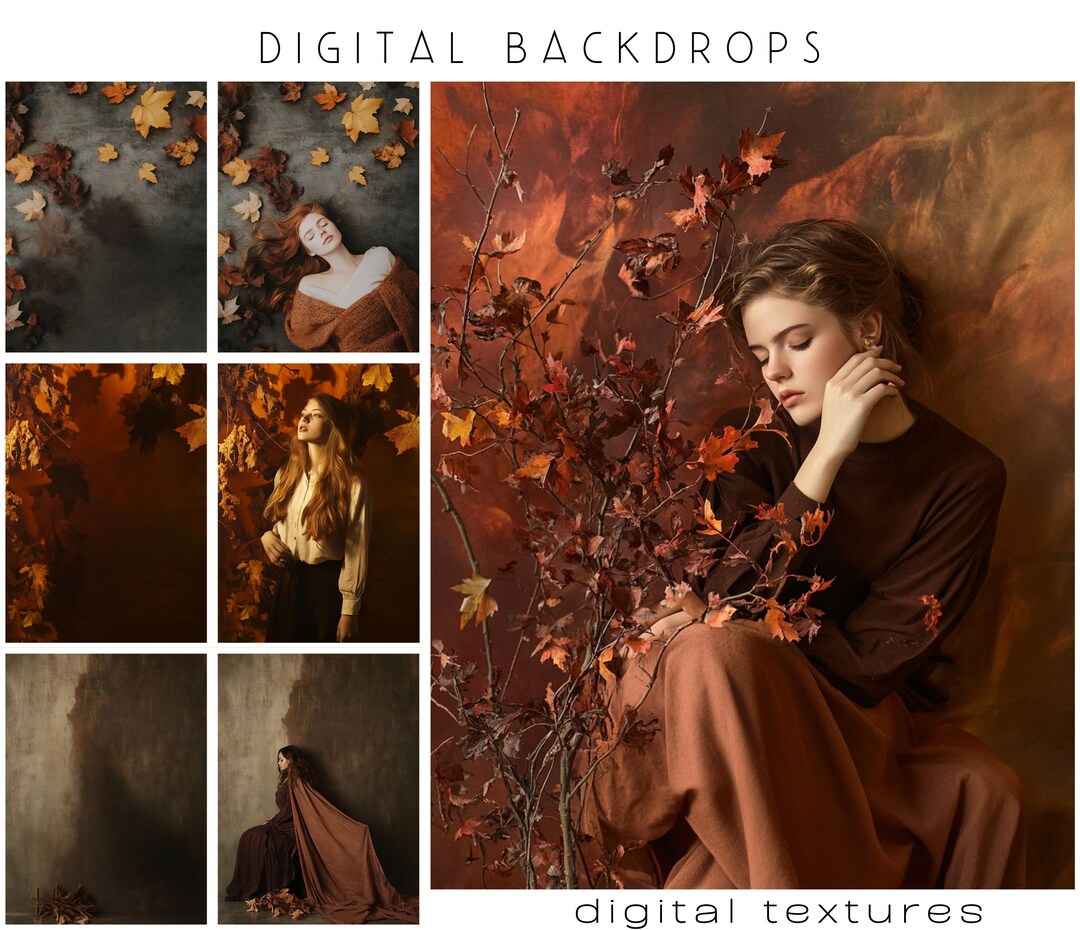Autumn-themed Photography Backgrounds 4800x6000 JPG, 300 DPI Perfect ...