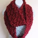 Ruby Red Infinity Scarf - Etsy