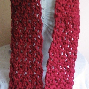 Ruby Red Infinity Scarf - Etsy