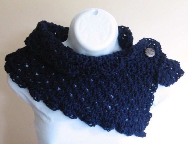 Midnight Moon Cowl in Twilight Time Blue - Etsy
