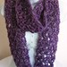 Pleasantly Purple Infinity Scarf. Women Accessories Crochet - Etsy