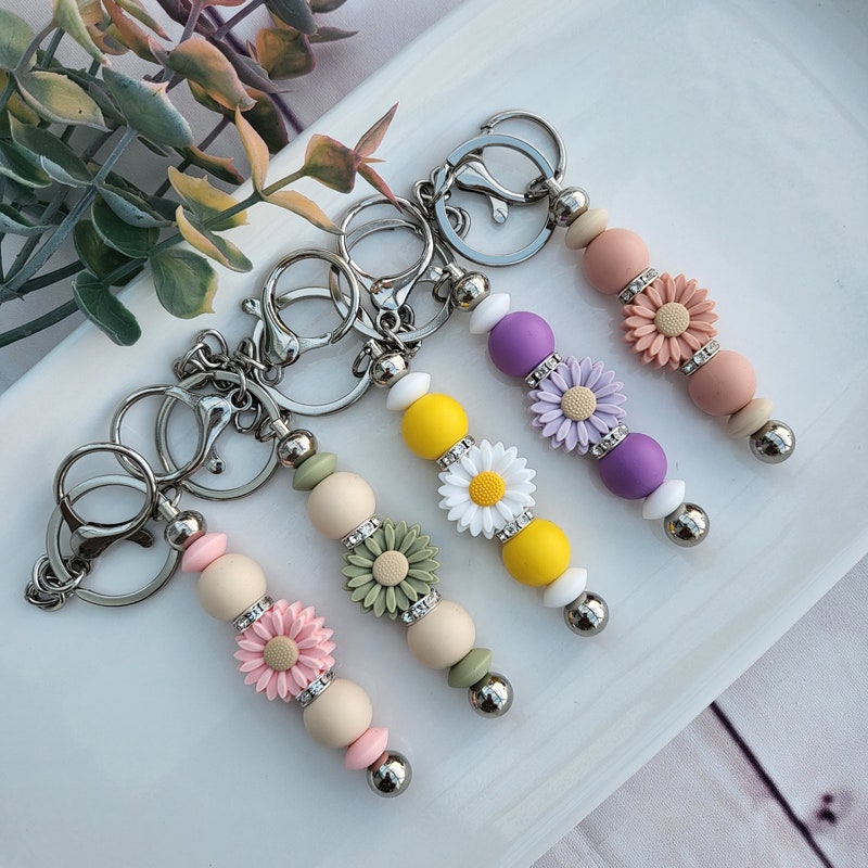 Beaded Keyrings - Etsy UK