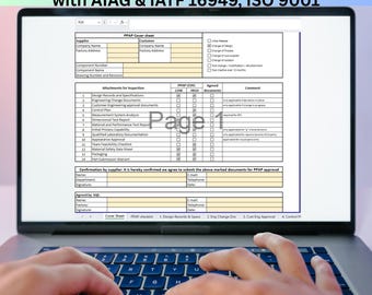 PPAP Submission Excel Template: IATF 16949 Automotive Quality Toolkit ...