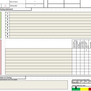 A3 Project Management Template: Editable Excel Workflow (digital ...