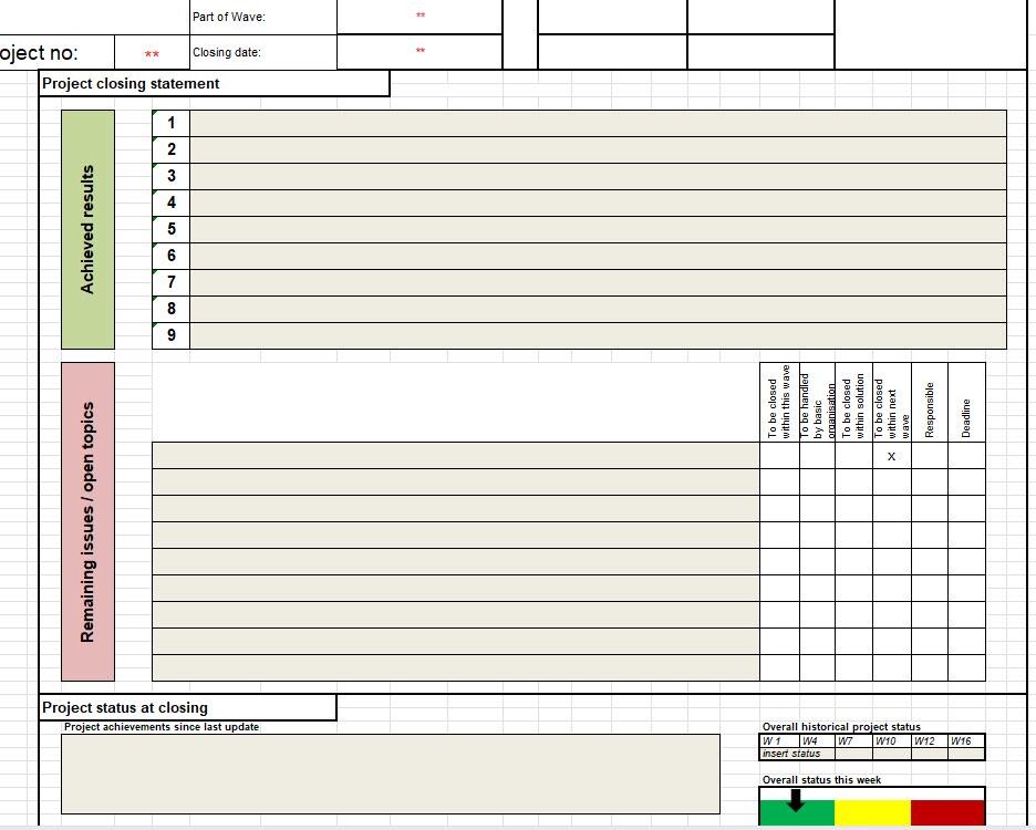 A3 Project Management Template: Editable Excel Workflow (digital ...