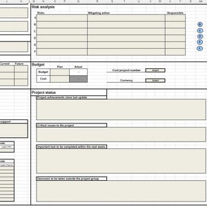 A3 Project Management Template: Editable Excel Workflow (digital ...