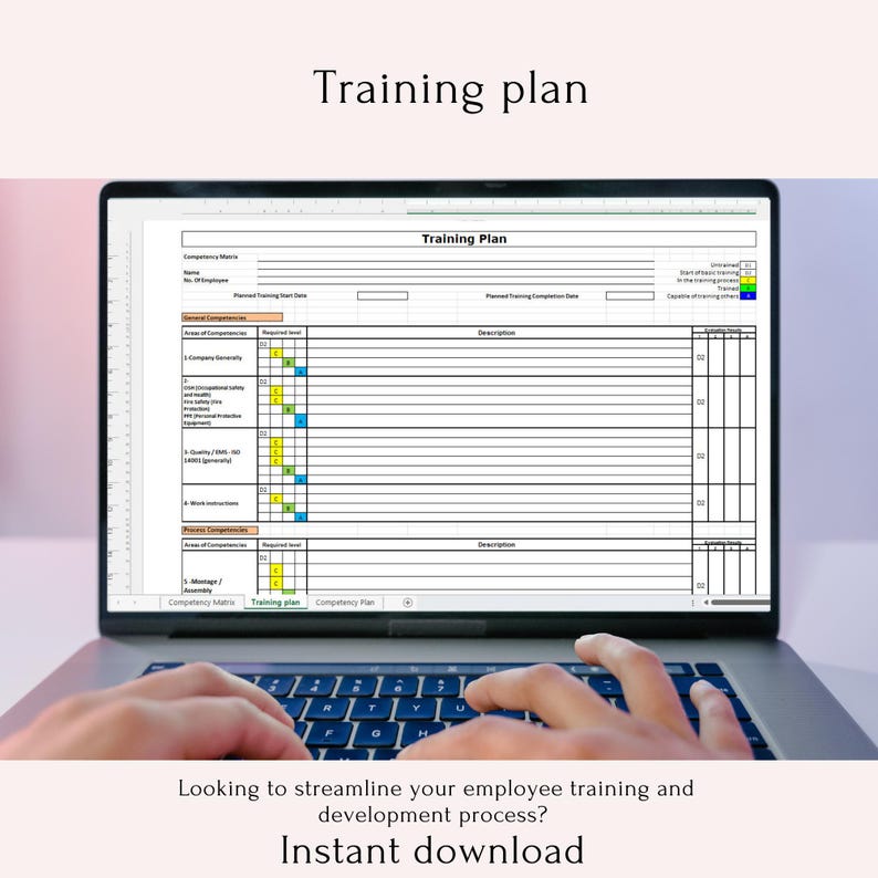 New Hire Onboarding Process HRMS , Competency Matrix Template | Track ...