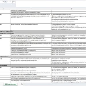 ISO 9001 Audit Questions Checklist: Process Improvement Guide - Etsy