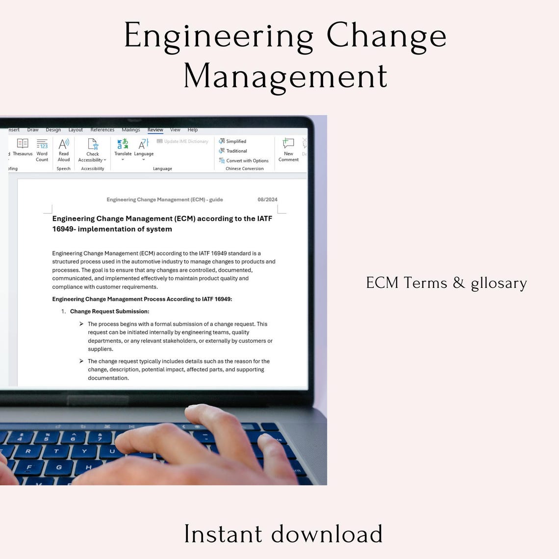 Engineering Change Management Templates – ECR, Checklist, Glossary ...