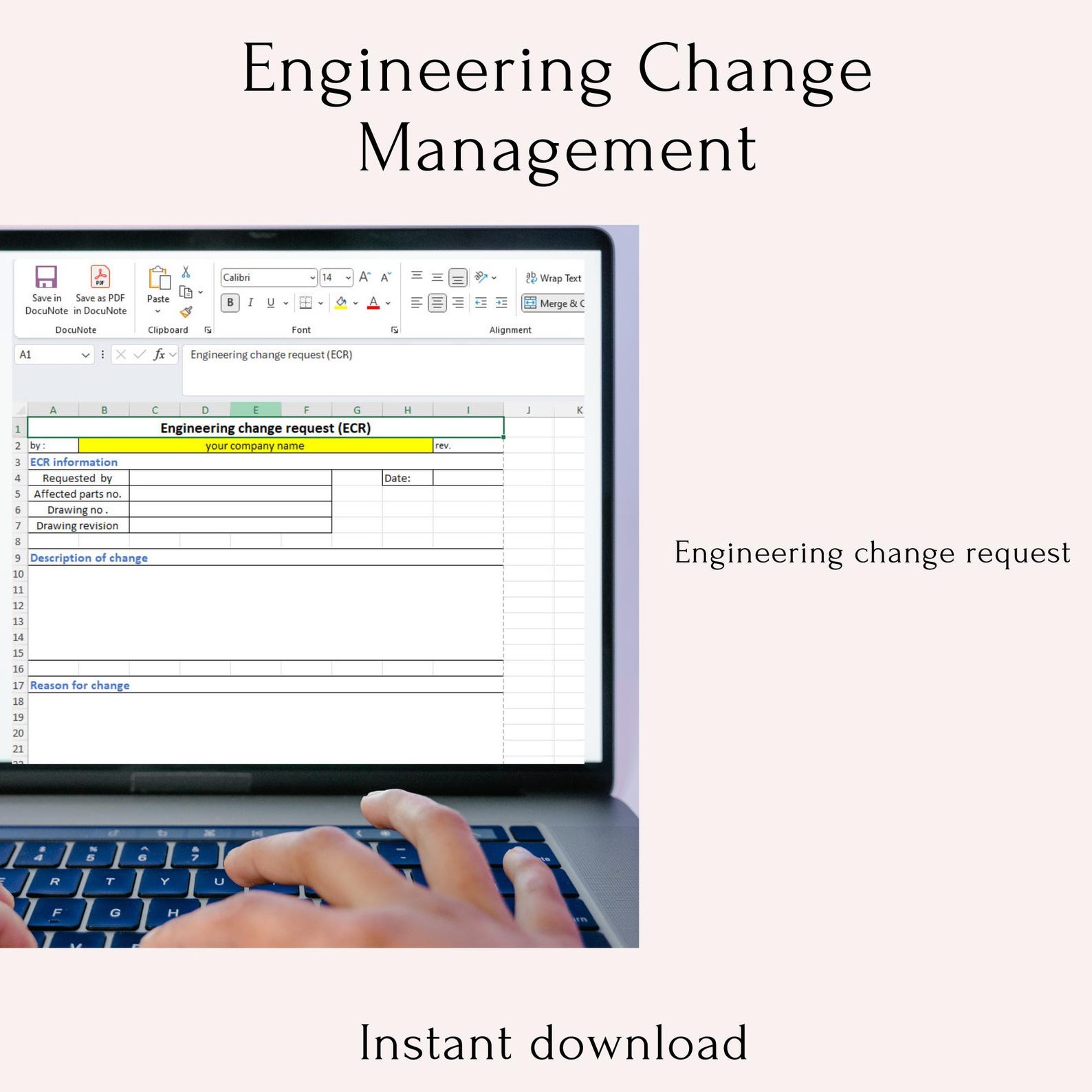 Engineering Change Management Templates – ECR, Checklist, Glossary ...