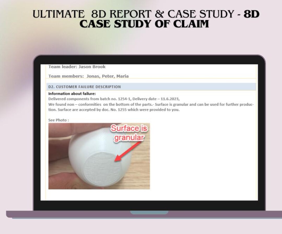 Ultimate 8D Report Template & Guide With Ishikawa Fishbone Diagram for ...