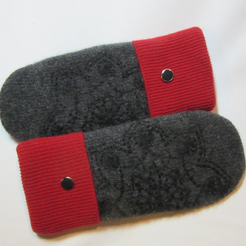 Red Mittens - Etsy