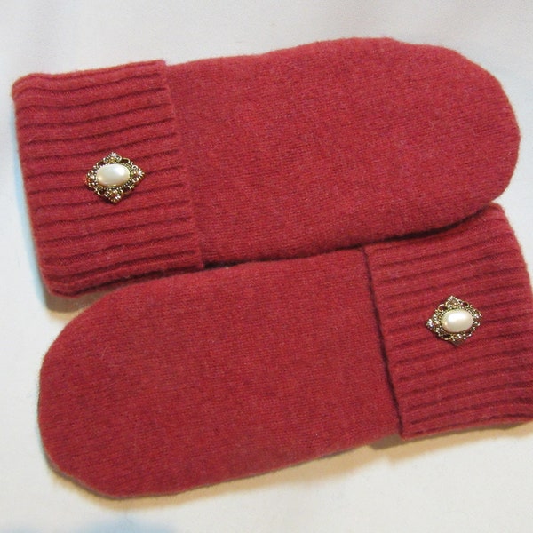 Red Mittens - Etsy