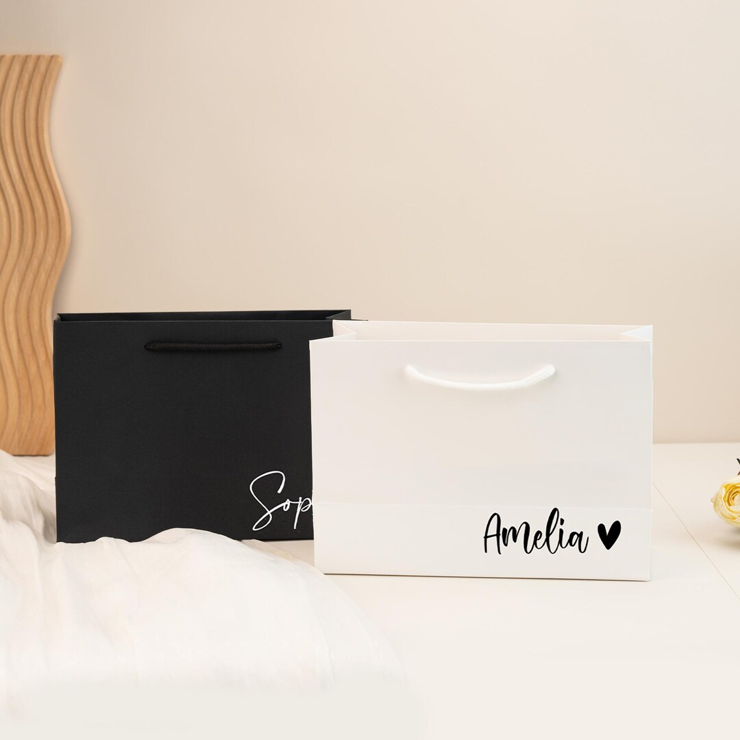 Personalized Bridesmaid Gift Bags, Wedding Gift Bags, Bridal Party Gift ...