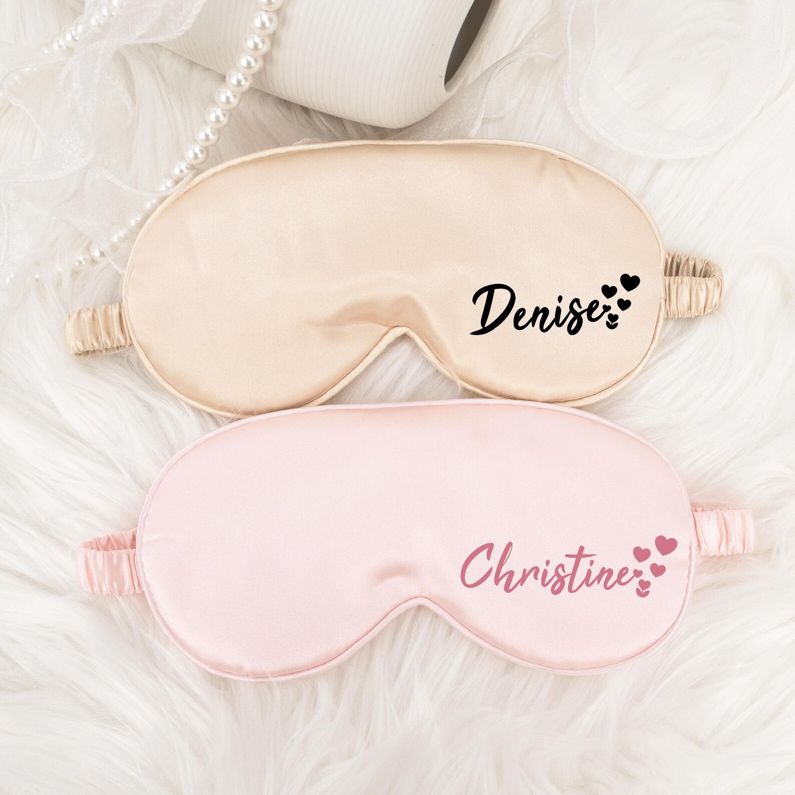Custom Sleeping Masks,name Eye Masks,satin Eye Masks,bridesmaid Gifts ...